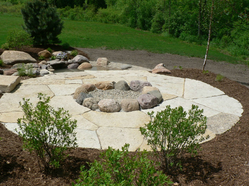 Outdoor Fire Pits and Fireplaces - Rustic - Patio - Milwaukee - by ...