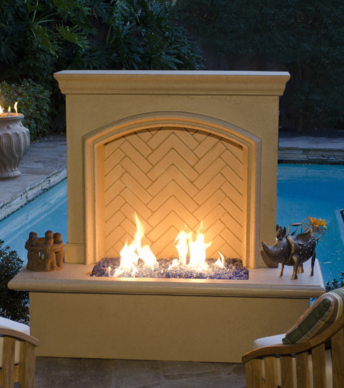Outdoor Fireplaces, Fire Pits & Fire Tables - Mediterranean - Patio ...