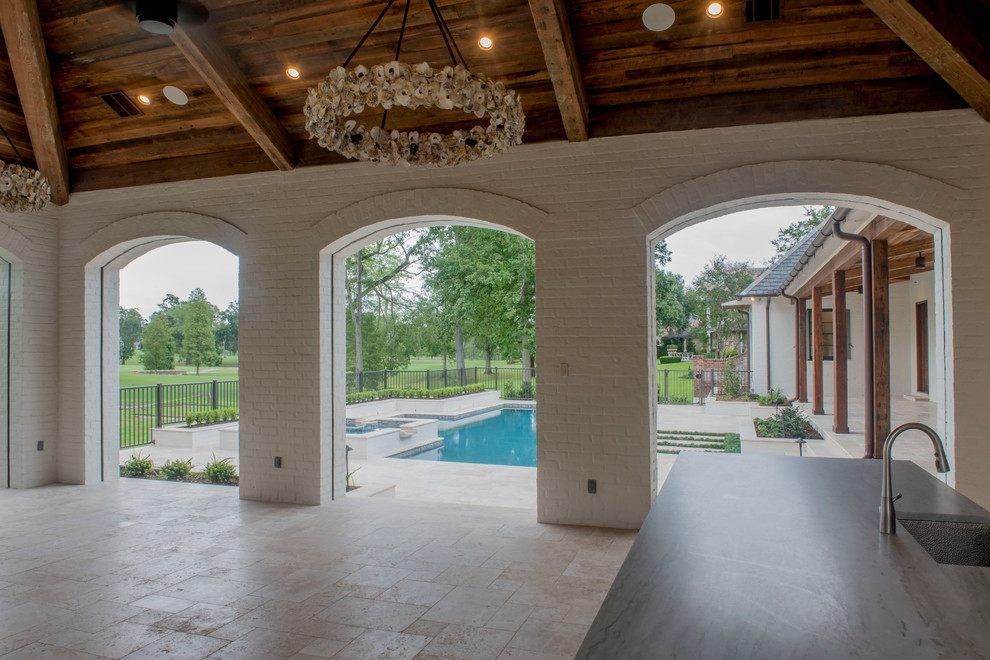 Outdoor Grand Canopy Pool Access - Farmhouse - Patio - New Orleans - by ...