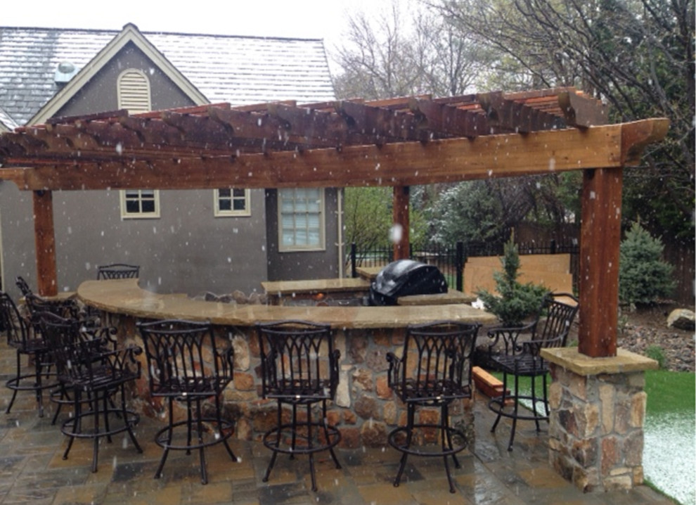 Outdoor Kitchen and Bar - Traditional - Patio - Denver - by Flame ...