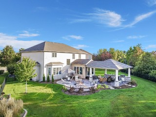 Outdoor Kitchen and Covered Back Porch - Traditional - Patio - Chicago ...