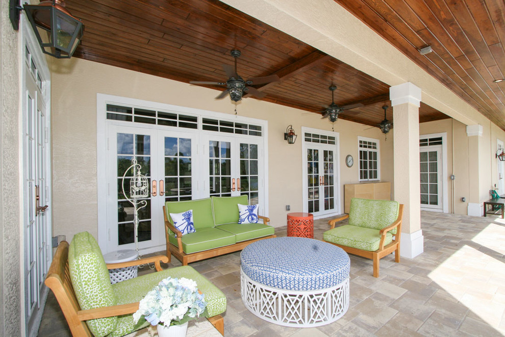 Outdoor Kitchen and Living Space in Alva, Florida - Beach Style - Patio ...