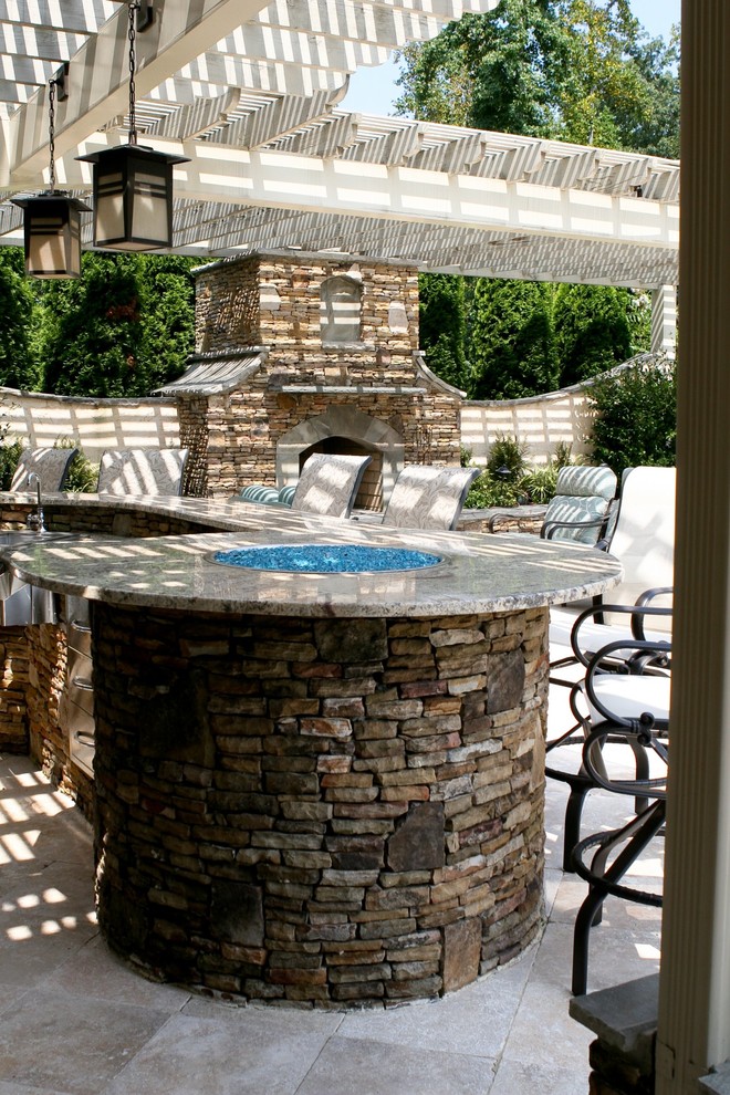Outdoor Kitchen Bar and Grill - Traditional - Patio - Atlanta - by ...