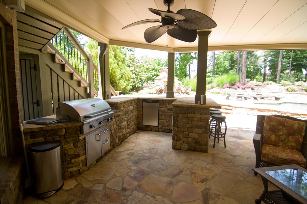 Outdoor Kitchen Bar and Grill - Traditional - Patio - Atlanta - by ...
