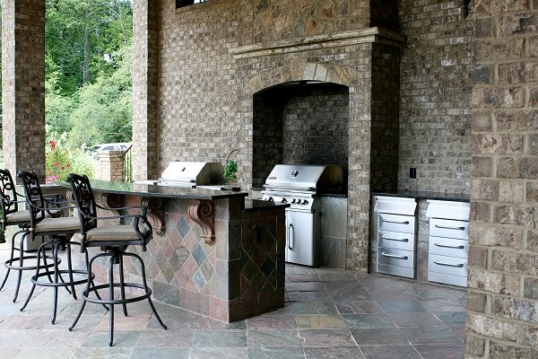 Outdoor Kitchen Bar and Grill - Traditional - Patio - Atlanta - by ...