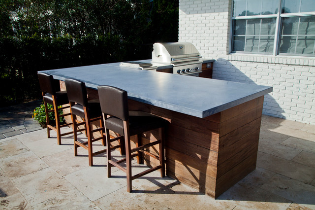 Outdoor Kitchen - Rustic - Patio - Jacksonville - by Concrete Commander ...
