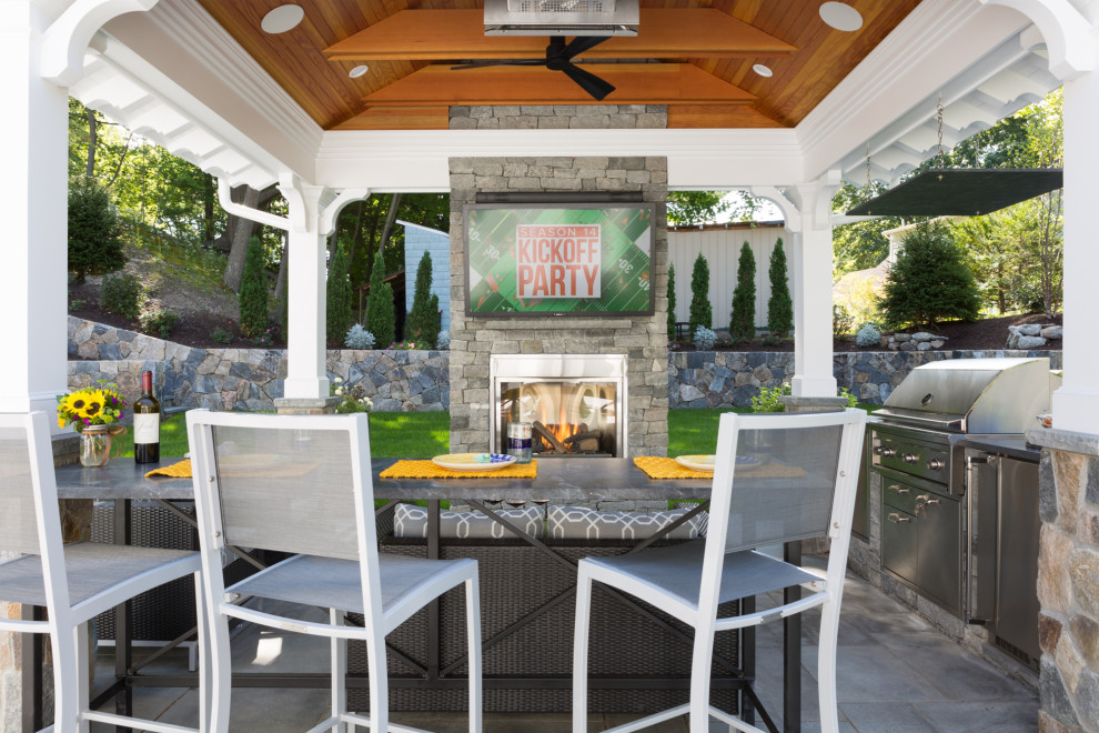 Outdoor Kitchen - Transitional - Patio - Boston - by Distinctive ...