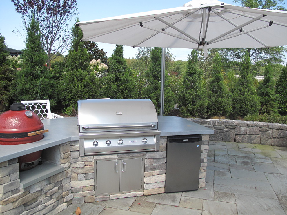 Outdoor Kitchen - Contemporary - Patio - New York - by Landscaper ...