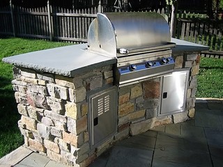 Outdoor Kitchen Outdoor Cooking Center - Traditional - Patio - Kansas ...