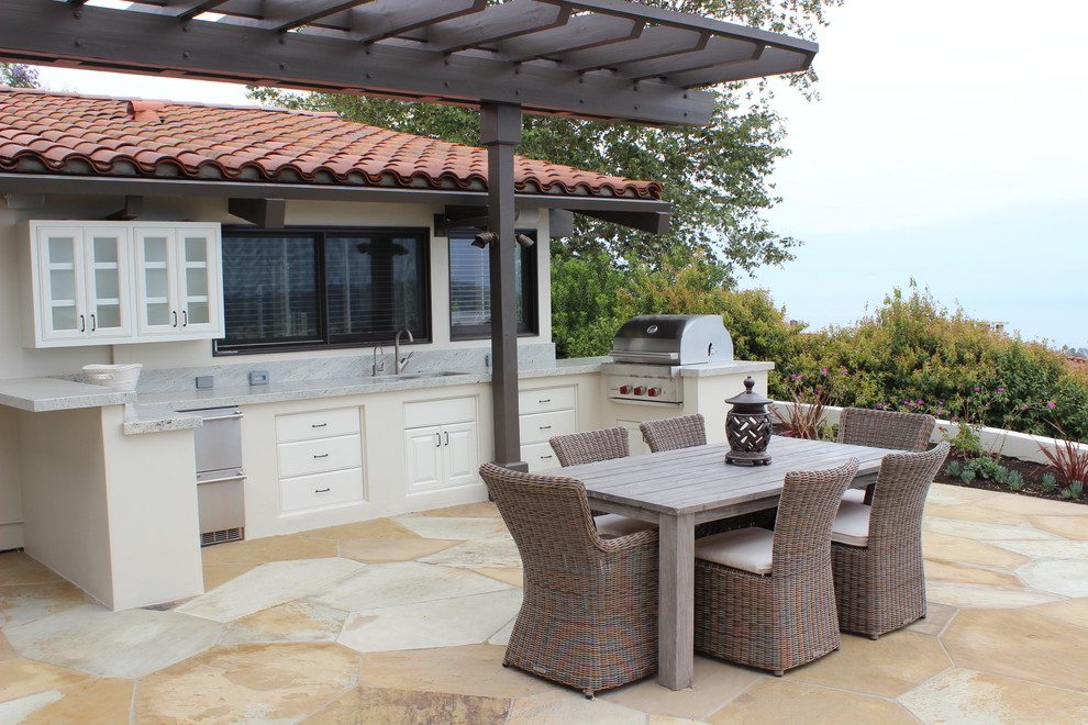 Outdoor Kitchen, Santa Barbara - Traditional - Patio - Santa Barbara ...