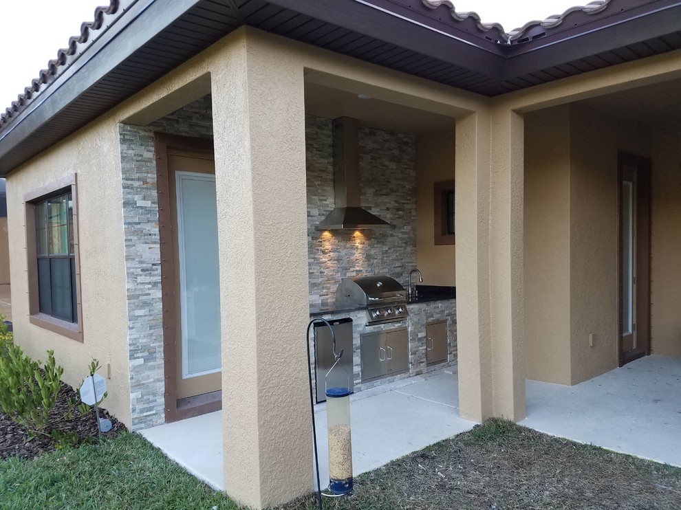 Outdoor Kitchen Starkey Ranch Trinity - Transitional - Patio - Tampa ...
