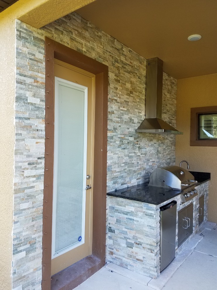 Outdoor Kitchen Starkey Ranch Trinity - Transitional - Patio - Tampa ...