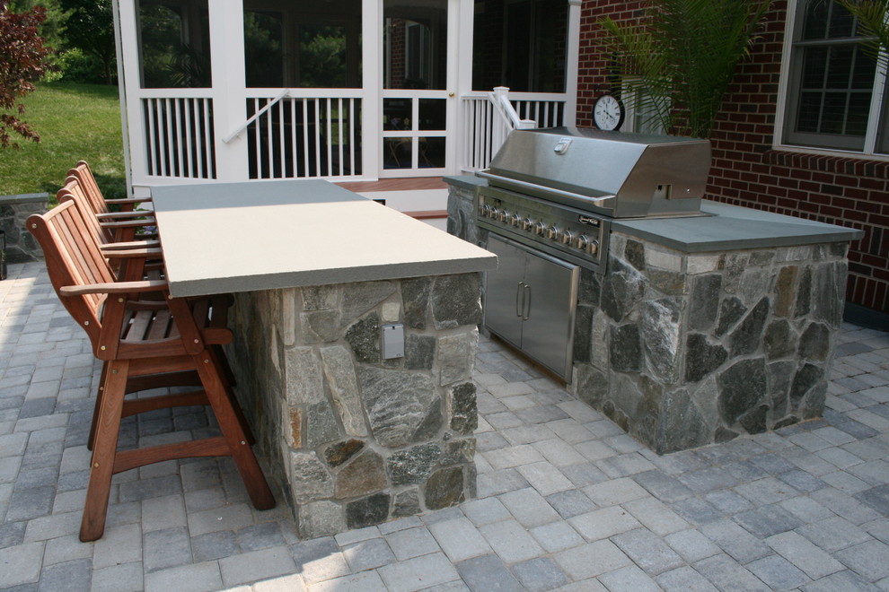 Outdoor Kitchen - Traditional - Patio - DC Metro - by Stone River ...