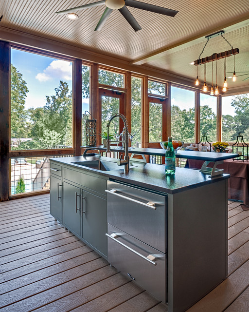 Outdoor Kitchens by Challenger Designs, LLC - Montagne - Terrasse et ...