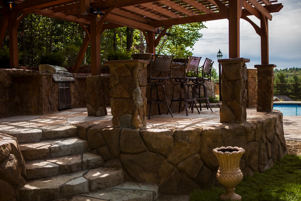 Outdoor Kitchens - Rustic - Patio - New York - by Precision | Houzz UK