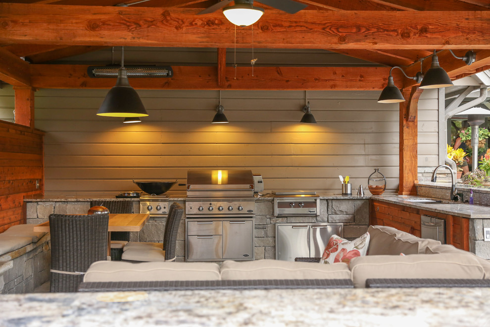 Outdoor Kitchens, Structures and Pavilions - Rustic - Patio - Other ...