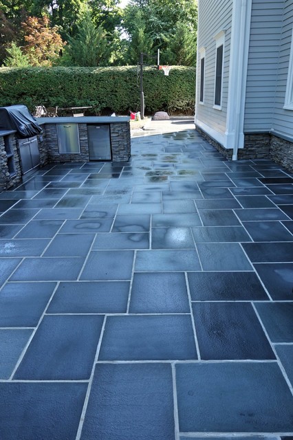 Outdoor Living Space - Bluestone, Patio, Outdoor Kitchen, Fire Place ...