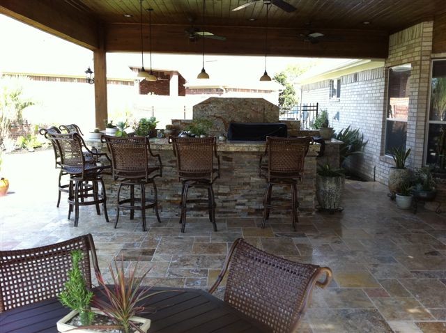 Outdoor Living - Contemporary - Patio - Houston - by TCP Custom Outdoor ...