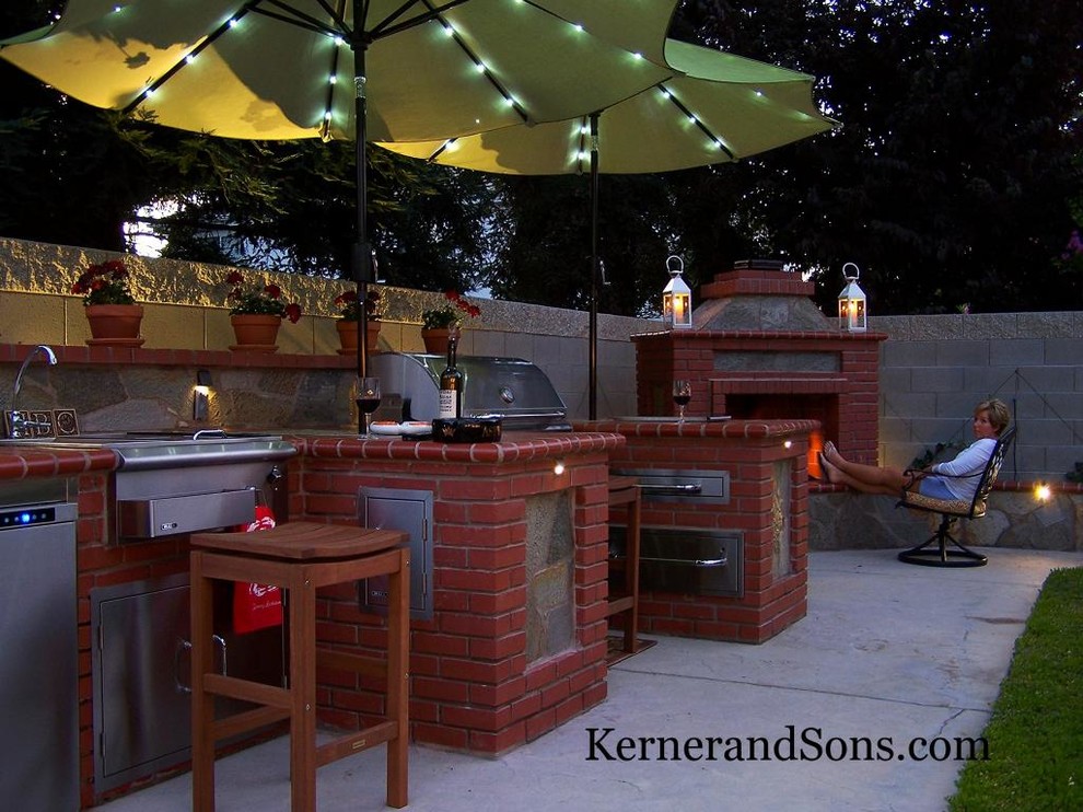 Outdoor Masonry Kitchens - Traditional - Patio - Other - by Sunset ...