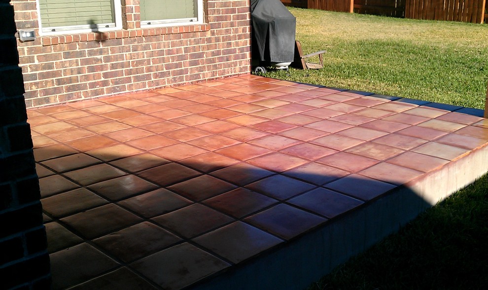Outdoor Patio - Saltillo Tile - Mediterranean - Patio - Austin - by ...