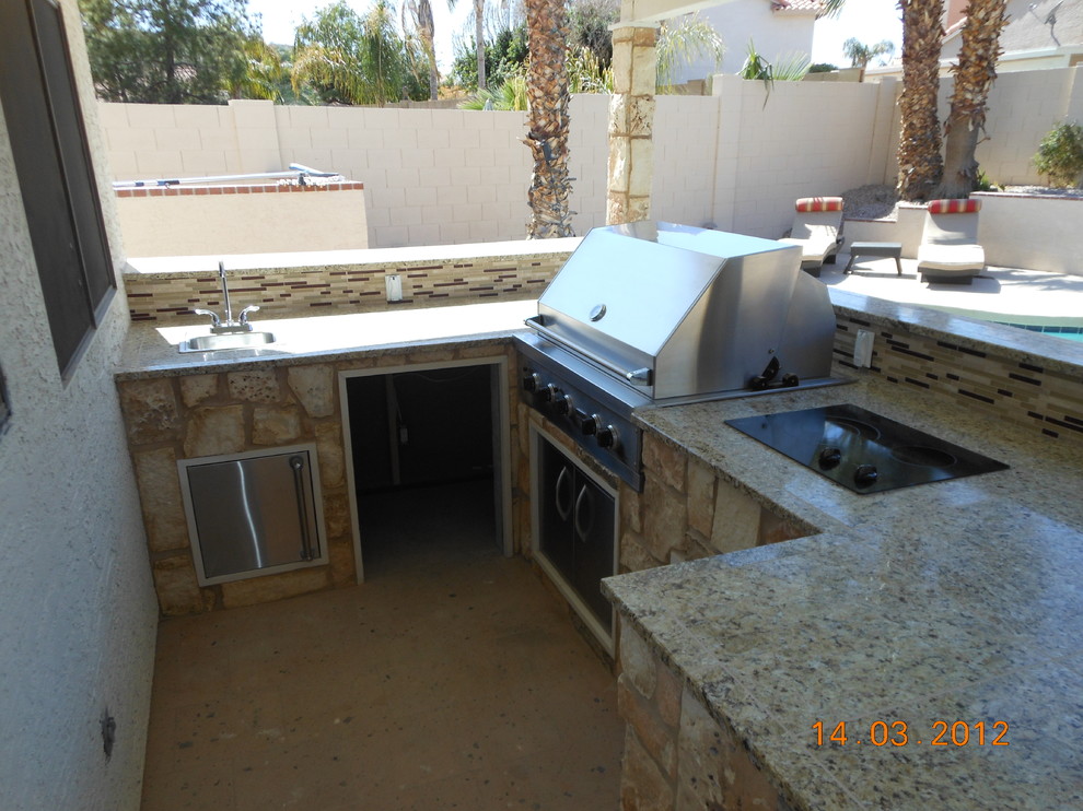 Outdoor Poolside Bar/BBQ - Modern - Patio - Phoenix - by Experts In ...