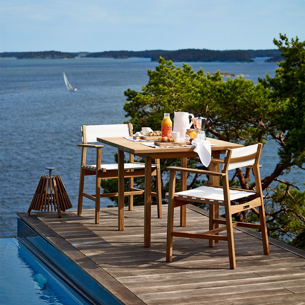 Outdoor Teak Dining Table and Chairs - Modern - Patio - Seattle - by Thos. Baker | Houzz