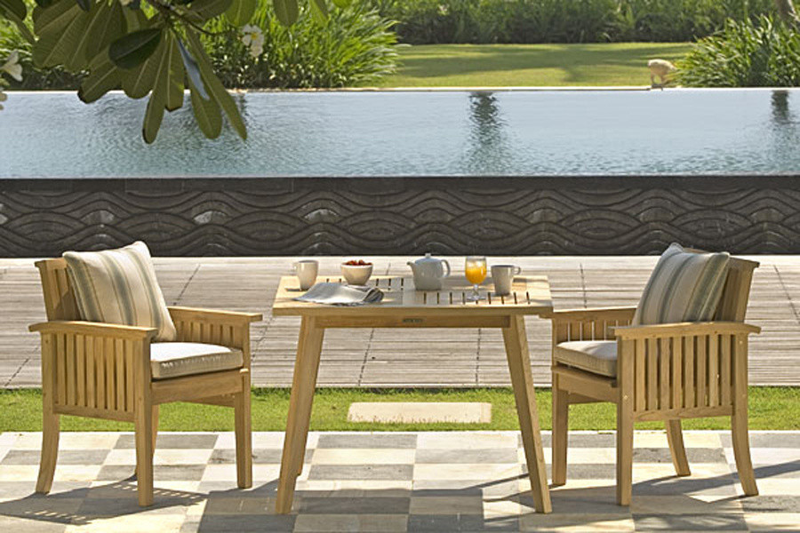 Outdoor Teak Square Dining Table - Arts & Crafts - Patio - Seattle - by ...