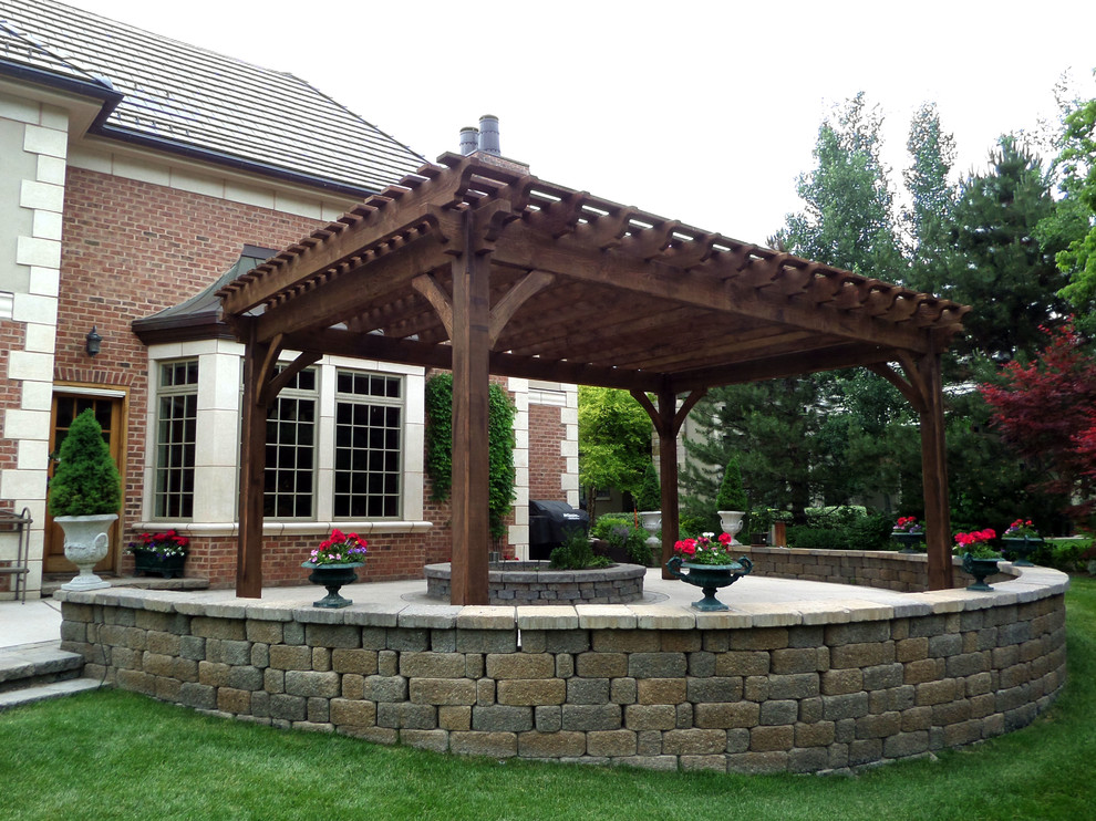 Over Sized Timber Frame Pergola Arbor Gazebo Kits - Traditional - Patio ...