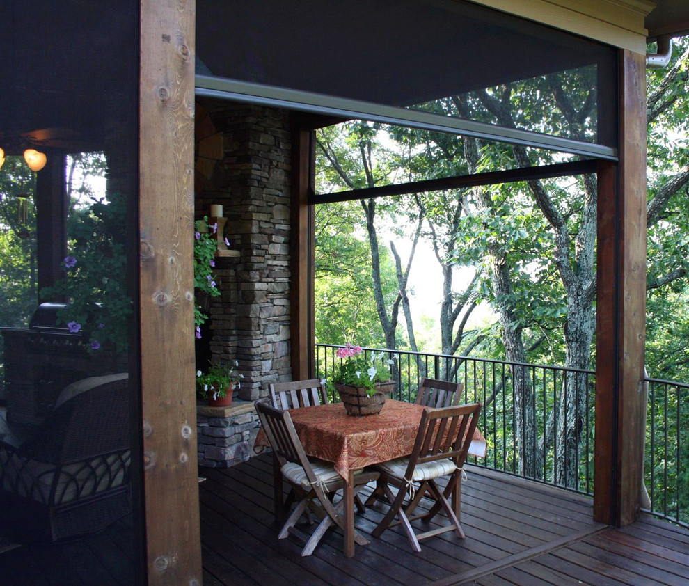 Oversized Retractable Screens - Big Canoe - Rustic - Patio - Austin ...