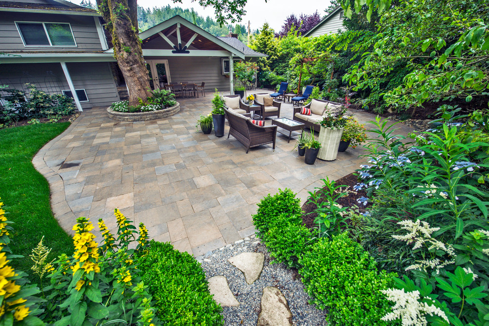 Pacific Northwest Family Backyard - Traditional - Patio - Seattle - by ...