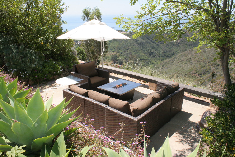 Palisades Rectangular Fire Pit - Contemporary - Patio - Los Angeles ...