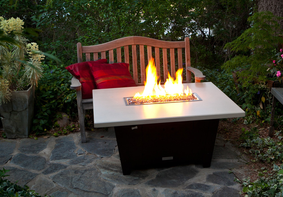 Palisades Rectangular fire pit table - Eclectic - Patio - Los Angeles ...