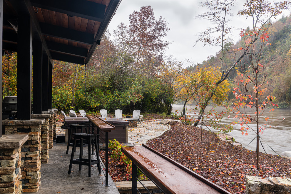 Paradise River: Modern Riverside Home - Rustic - Patio - Atlanta - by ...