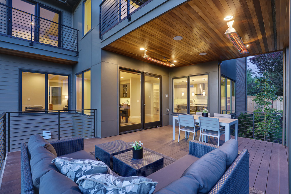 Partial Covered Outdoor Living - Contemporary - Patio - Seattle - by ...