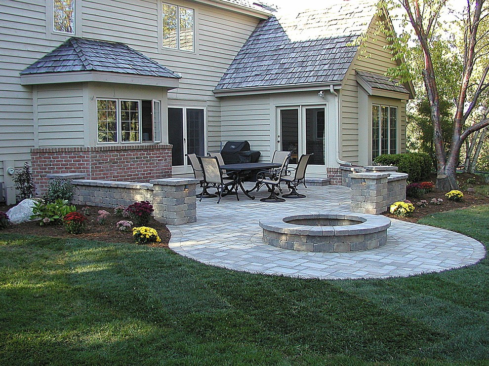 Patio & Fire Pit - Patio - Milwaukee - by Integrity Landscape Services ...