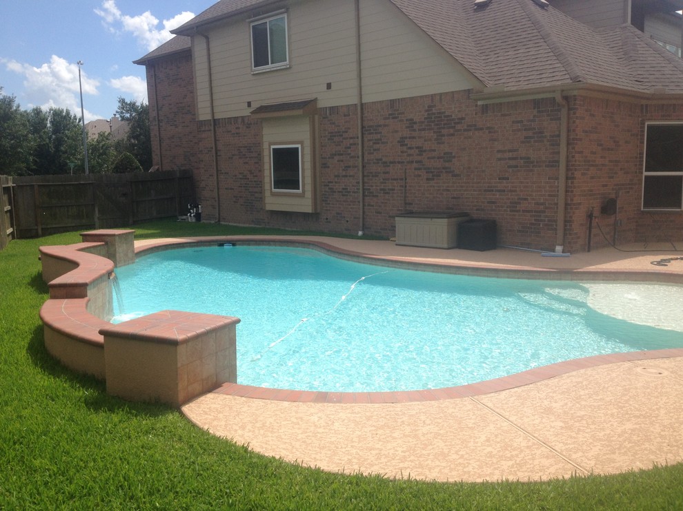 Patio Concrete Flooring Options - Pool - Houston - by Affordable Shade ...