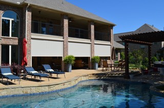 Patio Drop Shades - Traditional - Patio - Dallas - by Drop Shade | Houzz