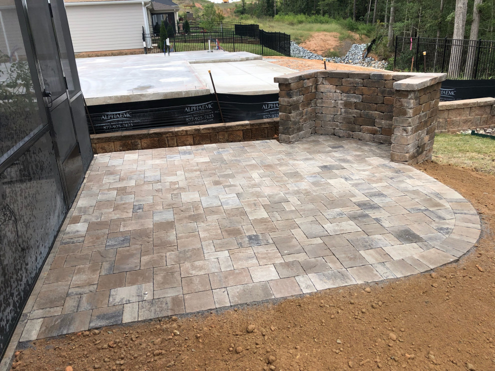 Patio Extension with Grill Enclosure - Patio - Charlotte - by Lapis ...