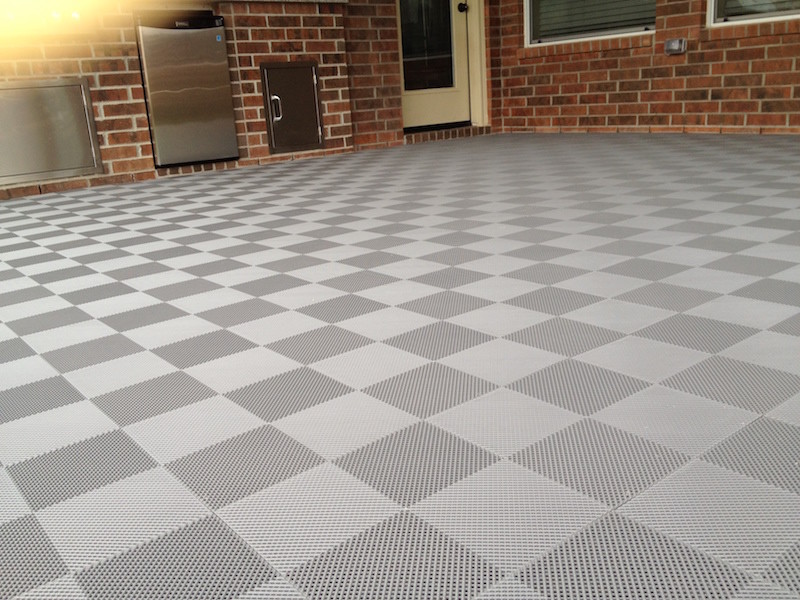 Patio Flooring Project - Perforated Floor Tiles - Traditional - Patio ...