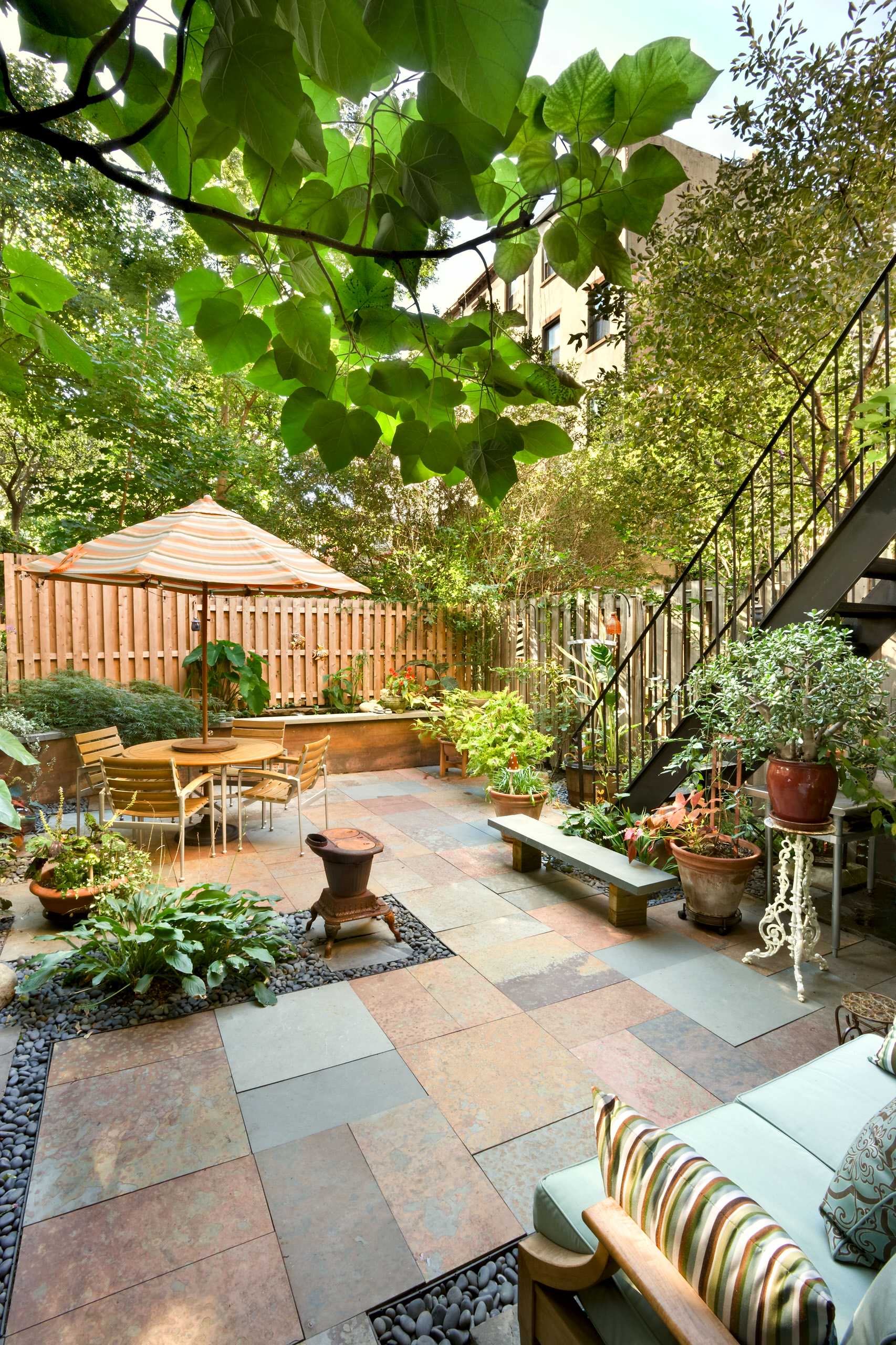New York Townhouse Back Yard