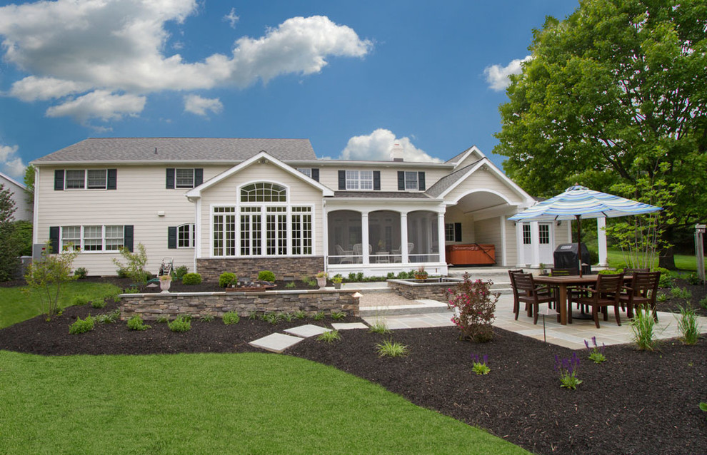 Patio in back of Home - Transitional - Patio - Other - by Kreider ...