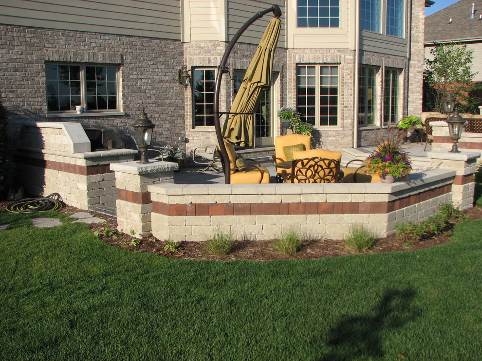 Patio Renovation Project with Grill and Fireplace - Classique ...