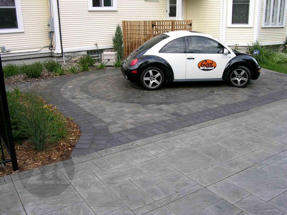 Patio, Walkways, & Driveways - Pavers - Traditional - Garage ...