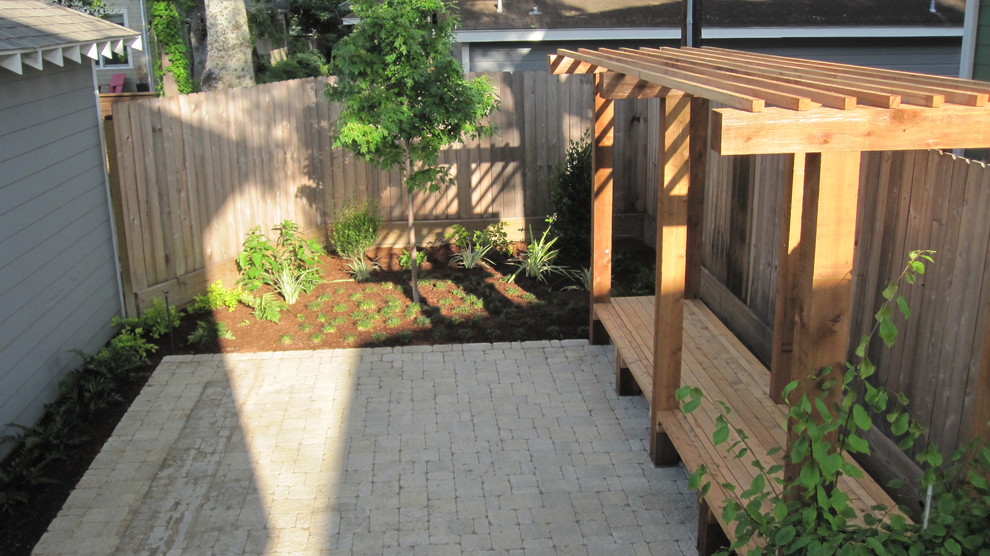 Patio with private reading nook. - Contemporary - Patio - Houston - by ...