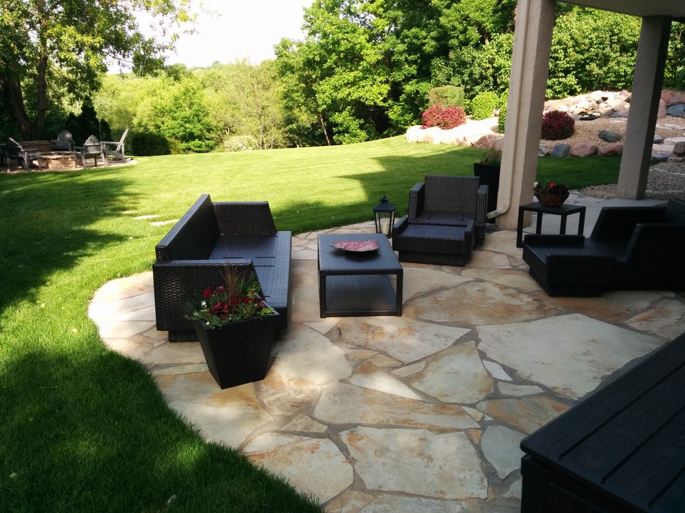 Patios - Rustic - Patio - Minneapolis - by Great Goats Landscaping, Inc ...