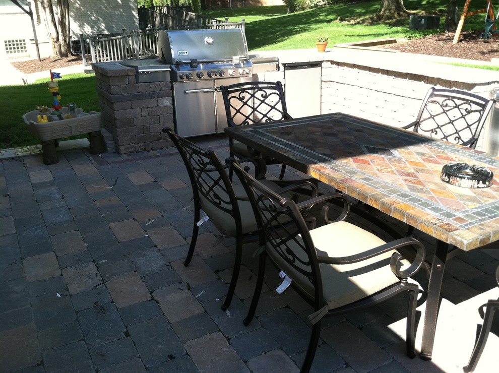 Patios with seatwalls - Traditional - Patio - Detroit - by Apex ...