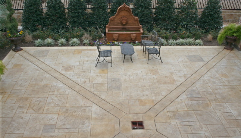 Pattern Concrete - Traditional - Patio - Dallas - by Scapes ...