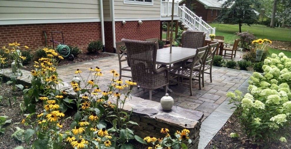 Paver Patio & Drystack Stone - Contemporary - Patio - DC Metro - by ...
