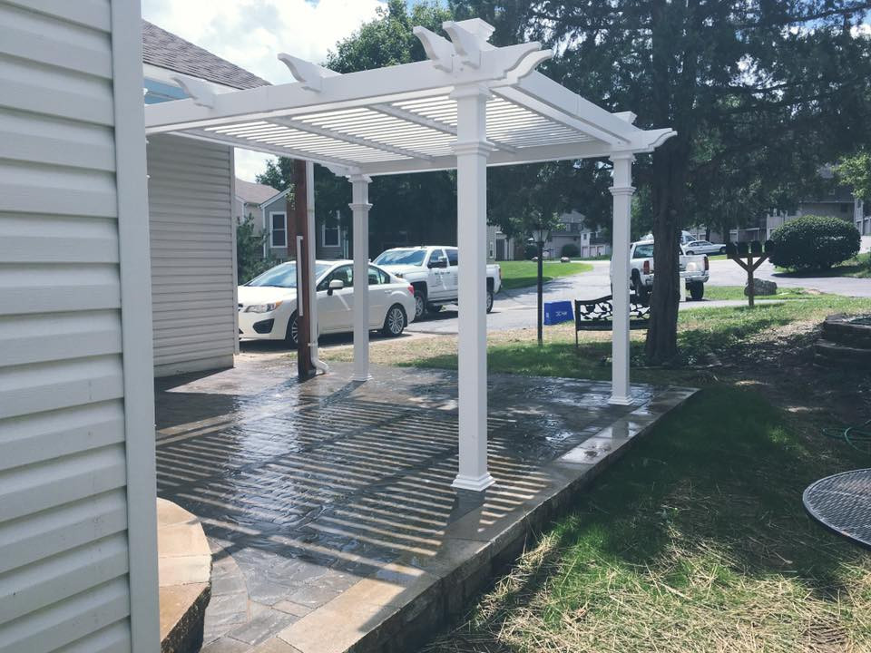 Paver Patio, Deck, Pergola, and Sunsetter - Patio - Kansas City - by ...