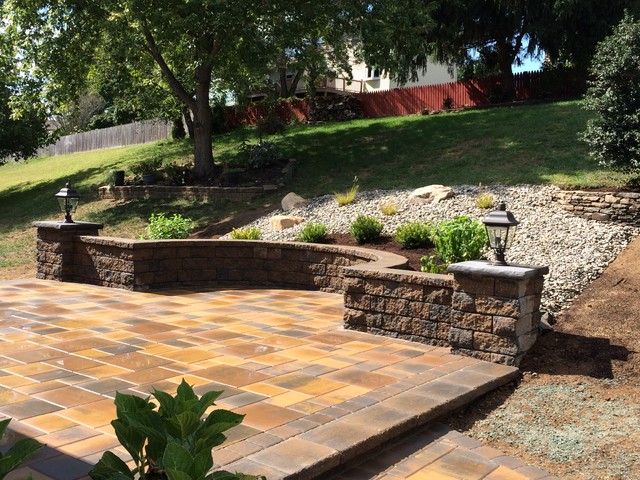 Paver Patios - Rustic - Patio - Wilmington - by Autumn Hill Patio ...